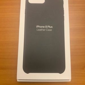 Apple | Accessories | Apple Iphone 87 Plus Leather Case Black | Poshmark